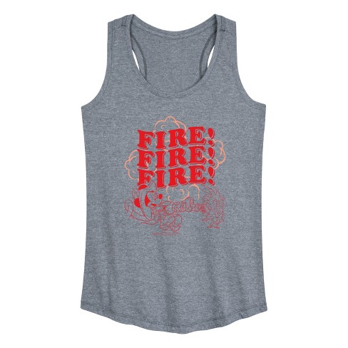 Women's - Disney - Firefighter Mickey Graphic Racerback Tank : Target