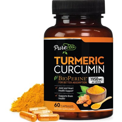 Turmeric Curcumin 1500mg Capsules With Bioperine, Supports Healthy ...