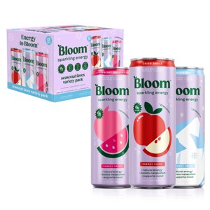 Bloom Sparkling Energy Variety -12 fl oz/12pk : Target