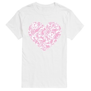 Men's - Instant Message - Lace Heart Short Sleeve Graphic T-Shirt : Target