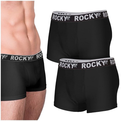 Rocky Men's 3" Boxer Briefs, 2 Pack, 4-way High Performance Pouch ...
