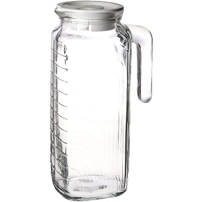 Bormioli Rocco Gelo Glass Jug/pitcher With Lid, 41-ounce : Target