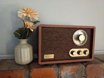 Portable Am/fm Bluetooth Radio Tonal Brown - Hearth & Hand™ With ...