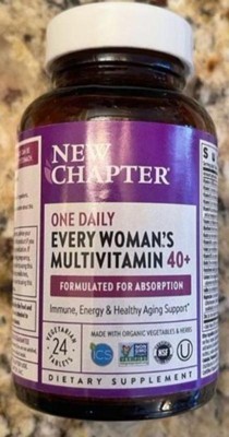 New Chapter Women's Multivitamin 40+ For Energy, Healthy Aging + Immune ...