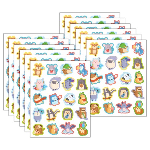 Teacher Created Resources® Cute Critters Stickers, 120 Per Pack, 12 ...