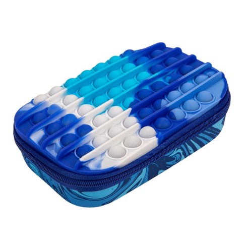 Zip & Pop Pencil Box For Kids, Fidget Storage Box, Blue : Target