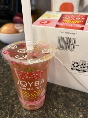 Joyba Strawberry Lemonade Green Bubble Tea - 4pk/12 Fl Oz Cups : Target