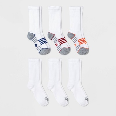 Kids' 6pk Ankle Socks - All In Motion™ Black M : Target
