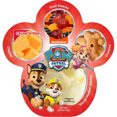 Paw Patrol Crunch Pak With Apples, Cookies, Cheese & Fruit Snacks - 3 ...