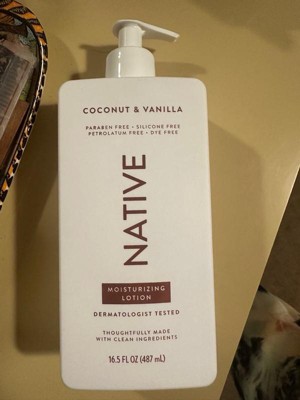 Native Body Lotion Pump - Coconut & Vanilla - 16.5 Fl Oz : Target