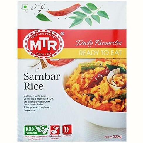 Mtr Ready To Eat Sambar Rice 300 Gms : Target