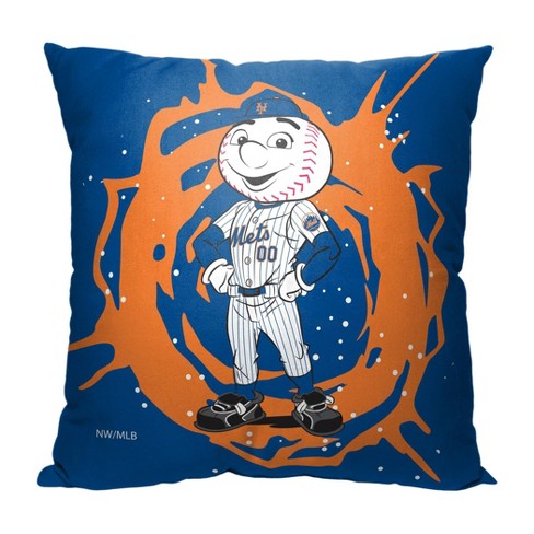 18"x18" Mlb New York Mets Mascot Printed Decorative Throw Pillow : Target