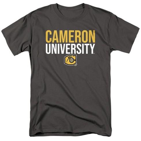 Campus Lab Cameron University Official Stacked Adult T-shirt, Charcoal ...