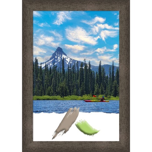 Amanti Art Dappled Light Bronze Wood Picture Frame Opening Size 24x36 ...