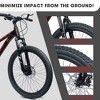 24 Inch Adult Mountain Bike with Front Suspension, 21-Speed, Dual Disc ...