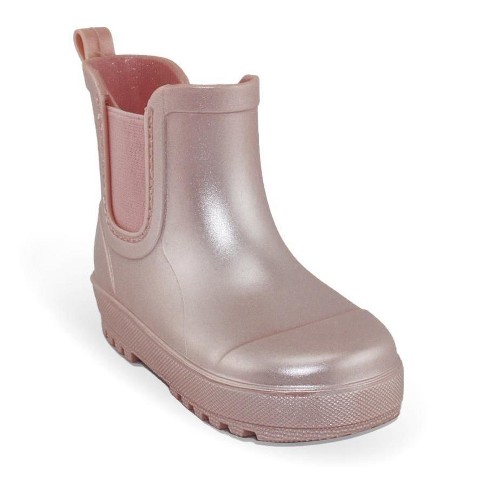 Bearpaw Toddler And Kids Chelsea Rain Boots - Rose Gold Gloss, Size 13 ...