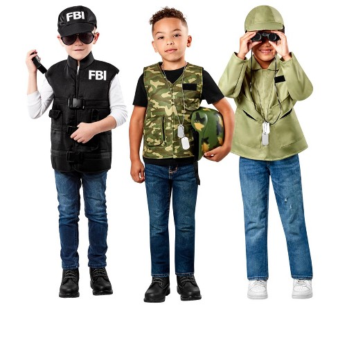Rubies Kid's Tactical Hero Trunk Dress Up Set : Target
