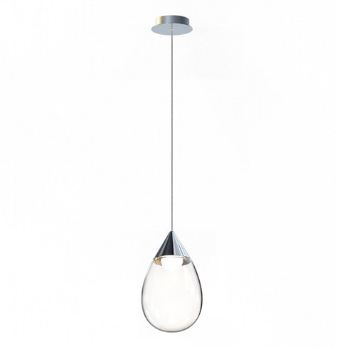 Et2 Lighting Dewdrop 1 - Light Pendant In Polished Chrome : Target