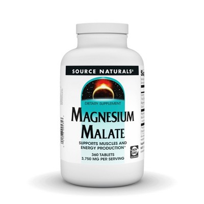 Magnesium Malate By Source Naturals, Inc. - 360 Tablet : Target
