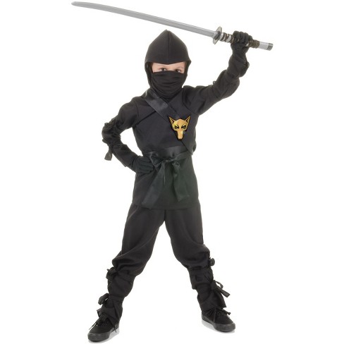 Underwraps Costumes Secret Ninja Child Costume (black) : Target
