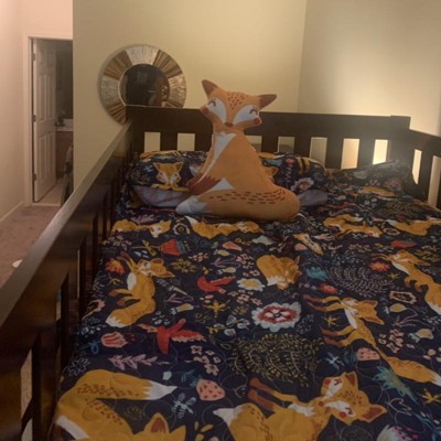 Friendly Fox Quilt Set With Fox Throw Pillow - Lush Décor : Target