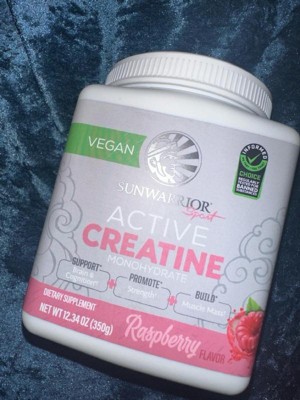 Sunwarrior Active Creatine Powder, Raspberry Flavor, 350gm : Target