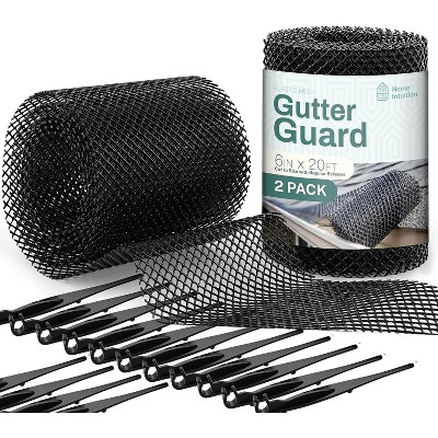Home Intuition 6 In. Wide X 40 Ft. Long Leader And Gutter Guard From ...