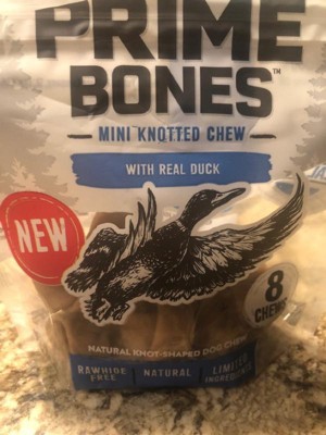 Purina Prime Bones Mini Knotted Rawhide Free With Natural Duck Chewy ...