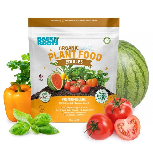 Back To The Roots 1.5lb Organic Plant Food Edibles Premium Blend : Target