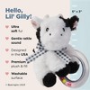 Bearington Lil' Gilly 5.5 Inch Cow Baby Rattle - Soft Rattles For ...