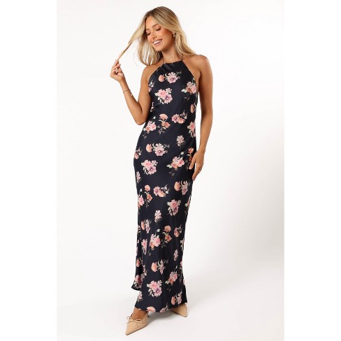 Hadley Halterneck Maxi Dress - Black Floral M : Target