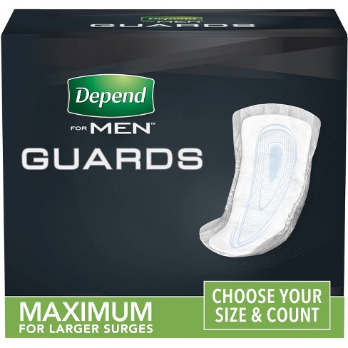Depend Guards/incontinence Bladder Control Pads For Men - Maximum ...