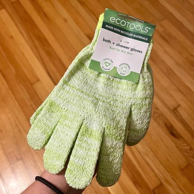 Ecotools Exfoliating Shower Gloves - Pink : Target