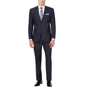 Marc New York Mens Windowpane Two Button Blazer Jacket, navy, 42 Short ...