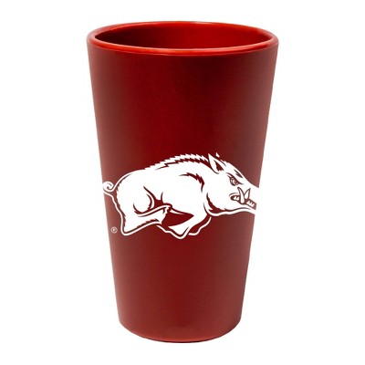 NCAA Arkansas Razorbacks Silicone Pint Glass - 16oz: Multicolor ...