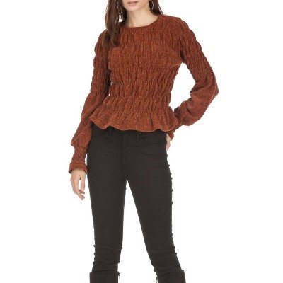 Women's Who Says Crewneck Sweater - Joy Joy M/L : Target