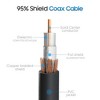 Cmple - RG59U BNC Video Cable 6ft, 75 Ohm Male to Male Coaxial Cord for ...