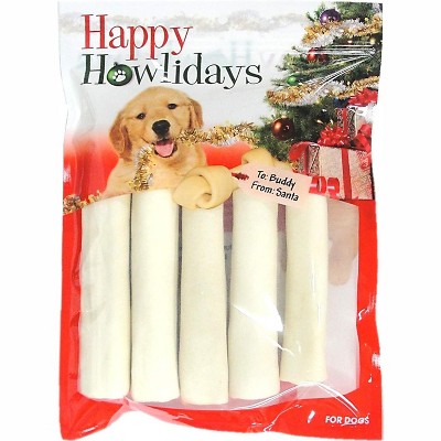 Pet Factory Made In Usa Beefhide Bones Peanut Butter Flavored - 4", 24 ...