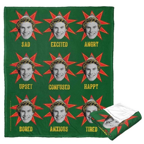 Warner Bros. Elf Expressions Silk Touch Throw Blanket 50x60 Inches : Target