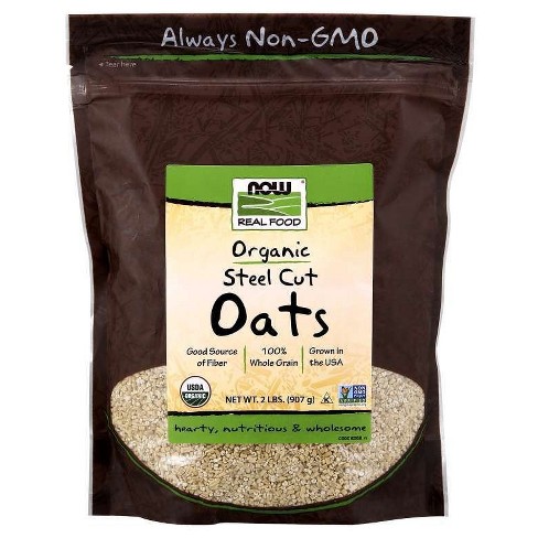 Steel Cut Oats Organic By Now Foods - 2 Lb Bag : Target