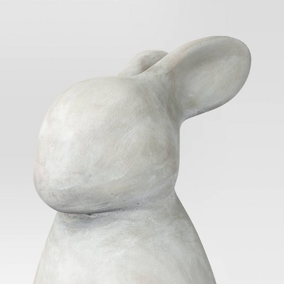 Cement Rabbit Outdoor Garden Figurine Gray - Threshold™ : Target
