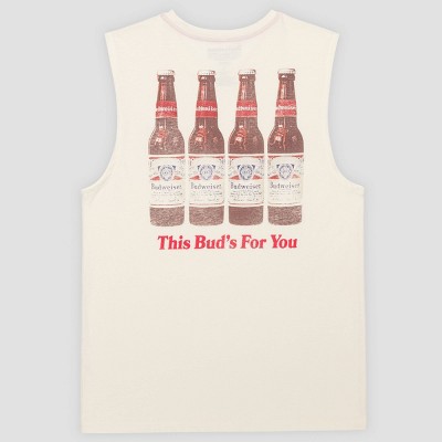 Men's Anheuser-Busch Budweiser All Star Line Up Muscle Tank Top - Ivory ...