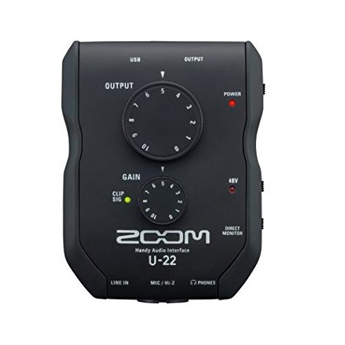 Zoom U-22 Handy Audio Interface, 2-channel Portable Usb Audio Interface ...