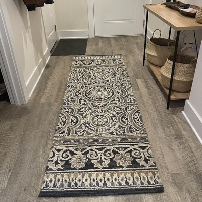 7'x10' Floral Belfast Area Rug Indigo - Threshold™ : Target