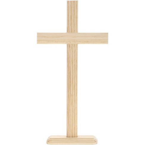 Juvale 2 Pack Unfinished Easter Wooded Cross Crucifix Home Decor ...