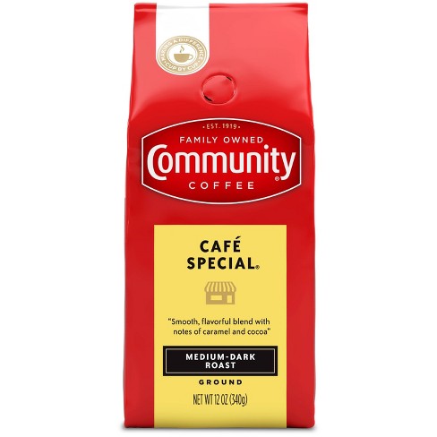 Community Coffee Cafe Special Medium Dark Roast Ground Coffee - 12oz ...