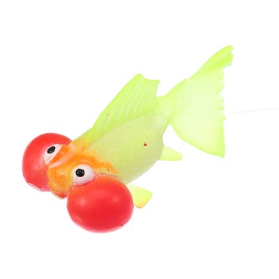 Unique Bargains Aquarium Glowing Artificial Golden Fish Ornament With ...