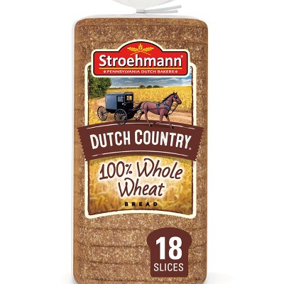 Stroehmann Dutch Country 100% Whole Wheat Bread - 24 Oz : Target