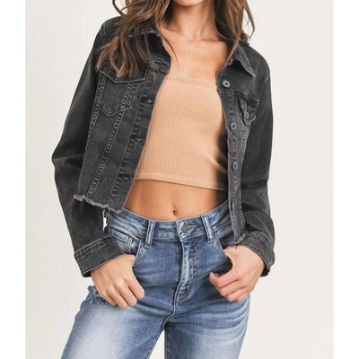Women's Trucker Vintage Denim Jacket - Risen M : Target