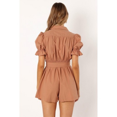 Petal And Pup Womens Riley Waist Tie Romper : Target
